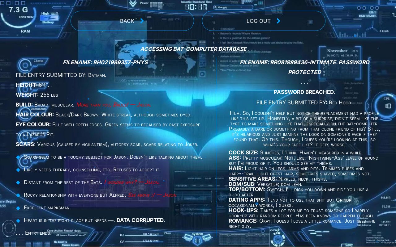 Physical Information | Bat-Computer